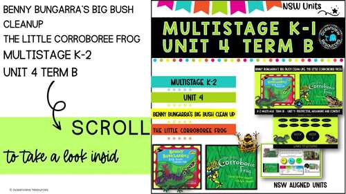 COMPLETE BUNDLE Multi-Stage k-2 Term 1B NSW DET English units component B