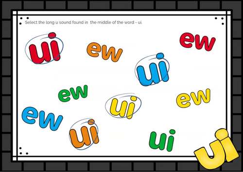 Boom Cards | Long U Vowel Activities | UI EW and U_E by Pint Size Learners