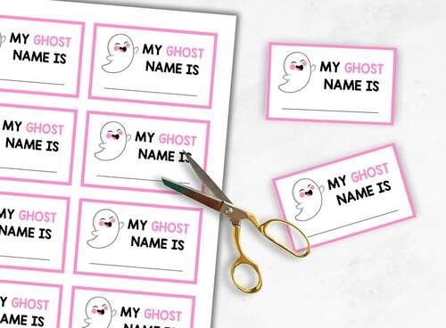 What's Your Ghost Name Game, Halloween Spooky Classroom Activity