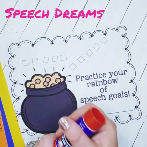 St Patricks Day Rainbow Speech Therapy Craft | Articulation and Language