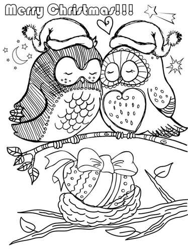 CHRISTMAS COLORING SET - 7 PAGES - B&W by MARYANNES BOOKSHELF | TPT