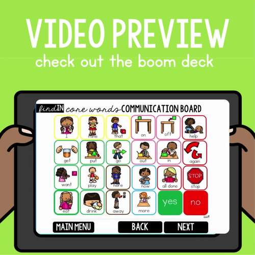 Camping Core Word BOOM Cards - Summer Activities for Speech Therapy