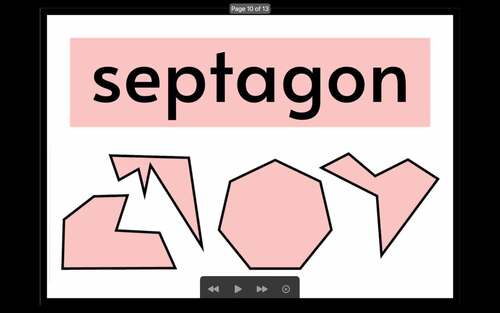 2D Shape Posters- regular and irregular polygons by The Planning Fairy AUS