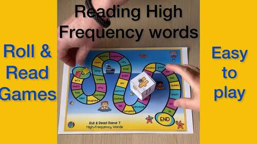 Sight Word Activities - 9 SUMMER Fun High-Frequency Words Roll & Read Games