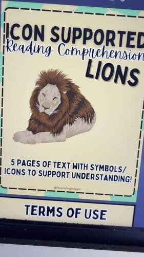 Picture and Symbol Supported Non-Fiction Reading Comprehension: LIONS ...