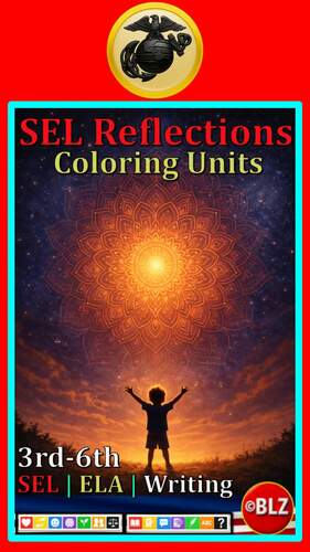 SEL Reflections | Coloring Units | Self-Control by Bilingual Learning Zone