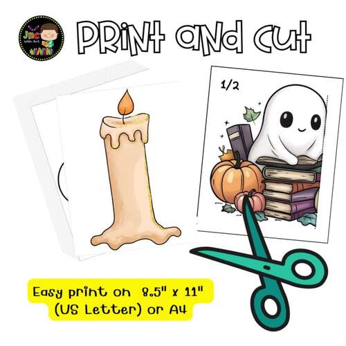 Reading Halloween Bulletin Board Kit October Fall Door Decor Editable