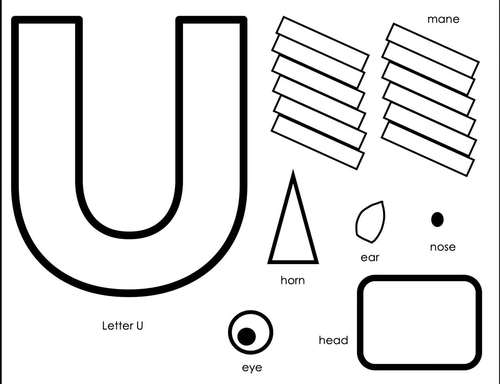 Alphabet Letter Crafts Build a Letter Bulletin Board-Upper Case Letters A-Z