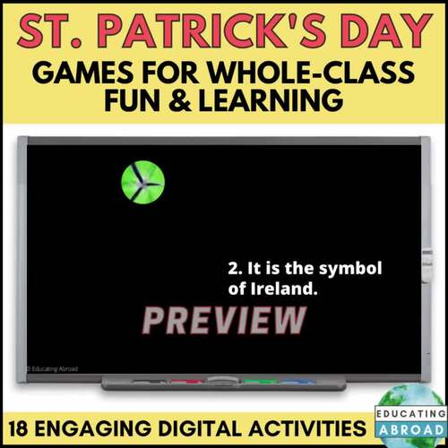 St Patrick's Day Party Games Bundle | 18 Activities for March Morning ...