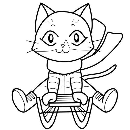 Winter Clipart : 5 Arctic Animals N°4 (BW and Color) by Jaimie Navy