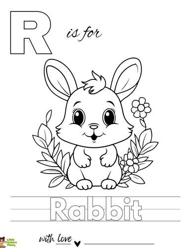 ABC Baby Shower Coloring Book | Animal Alphabet Coloring Pages | Baby ...