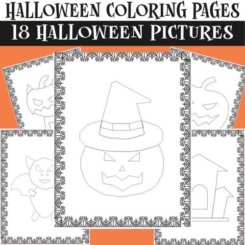 childrens coloring pages for halloween