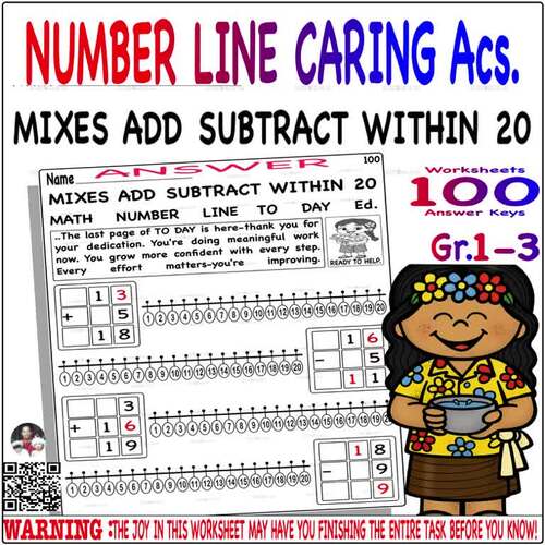 Number Line Mixed Addition and Subtraction to 20 Practice Fast Hero ...