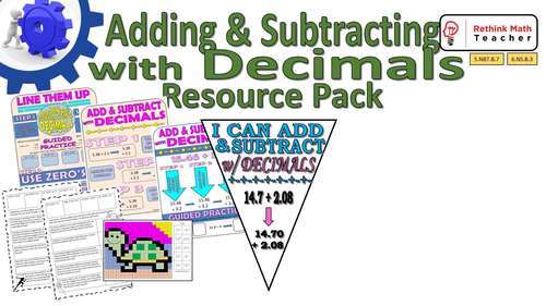 Adding and Subtracting Decimals - Learning Station Resource Pack