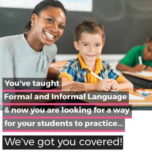 Distance Learning Digital Google Forms Formal and Informal Language