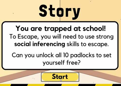 Making Social Inferences ESCAPE ROOM | SEL Scenarios for Teens with Autism