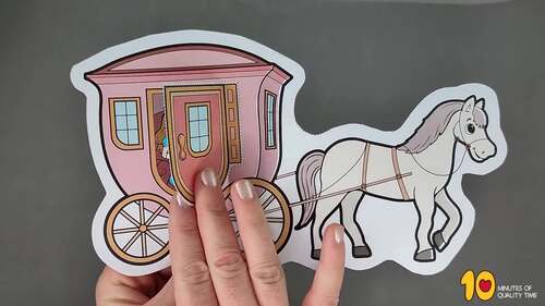 Princess Sitting in a Horse Drawn Carriage Craft by 10 Minutes of ...