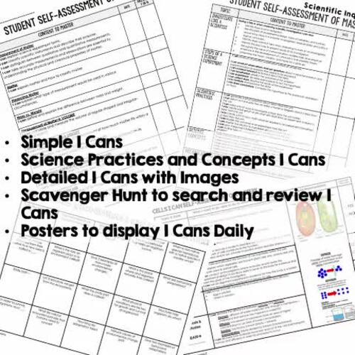 Energy I Can Posters, Physical Science Posters by Learned Lessons LLC