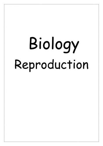 Biology Reproduction Worksheets by Worksheet Whisperer | TPT