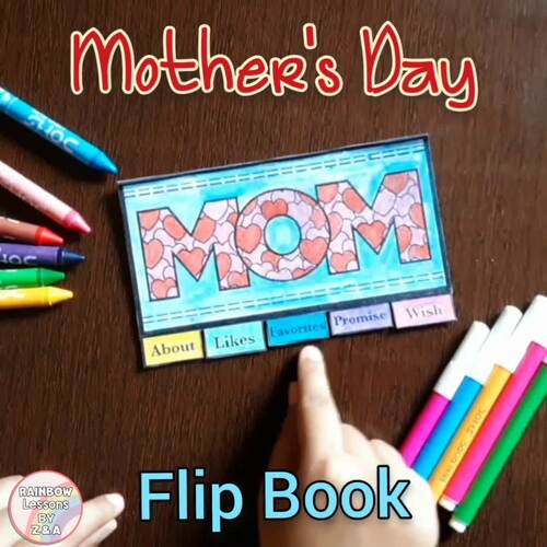 Mothers Day Flipbook | Mothers Day Writing Craft | All About My Mom