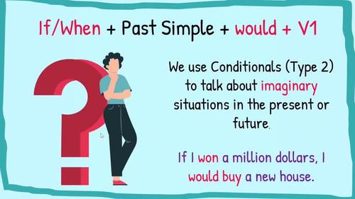 CONDITIONAL SENTENCES (Type 2) Power Point by Brainy Publishing | TPT