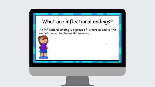 Inflectional Endings s es ed and ing Digital Activities by Future 4 ...