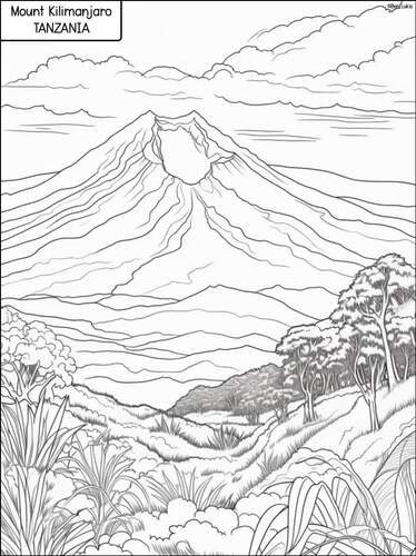 Landmarks of Africa - World Geography Facts & Coloring Nile River ...