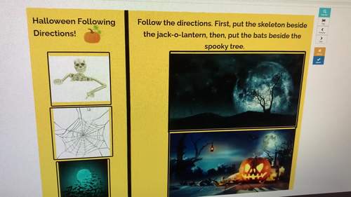 Halloween Following Directions by Speechie Worksheet Station | TPT