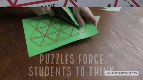Adding Integers Puzzle - Fun Middle School Math Activity by Amy Harrison