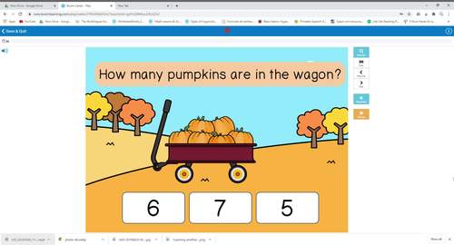 Fall Theme Counting 0 to 10 Boom Cards by Hands-on Multilingual Fun