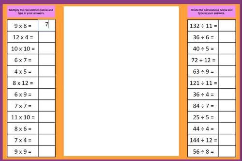 Bundle (5) Mystery Digital Pixel Art NO Multiplication and Division to 12