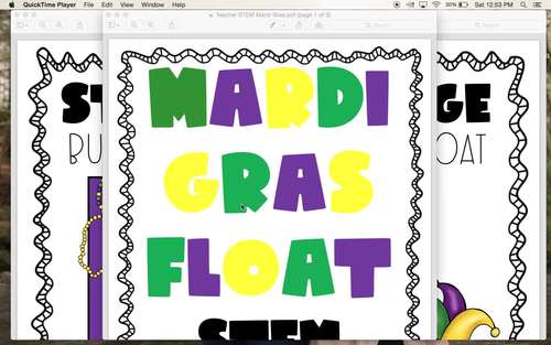 Mardi Gras STEM Challenge by Learn with Ms Carroll | TPT