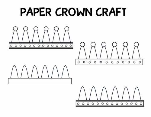 Paper Crown Craft Activity, Paper Headbands Activity for Kindergarten