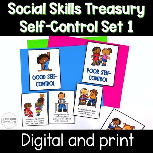 Impulse & Self Control Activities Game Lesson and Scenario Cards for ...
