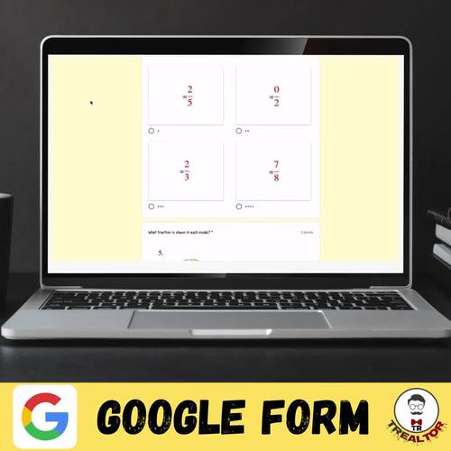 Fractions Google Form (3) Distance Learning 3rd Grade Digital Self ...
