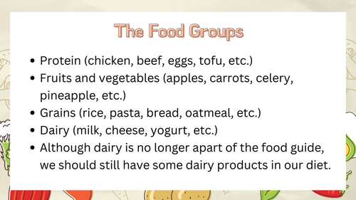 Grade 7/8 - Healthy Eating Unit by Ms Danieli's Classroom | TPT
