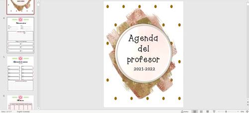 Teacher planner 2021-2022 Editable | Agenda del profesor 2021-2022