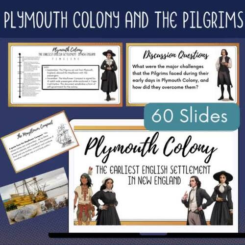 Colonial America: The History of Plymouth Colony and the Pilgrims 5th Grade