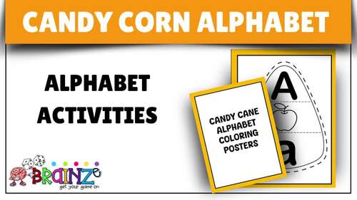 Candy Corn Alphabet Coloring Pages | Fall & Halloween Letter ...