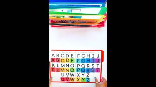 Alphabet File Folder Games by The Bilingual Rainbow | TPT