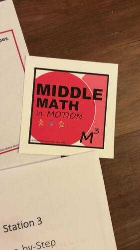 MATH STATIONS Area & Perimeter of Basic Shapes by Middle Math in Motion