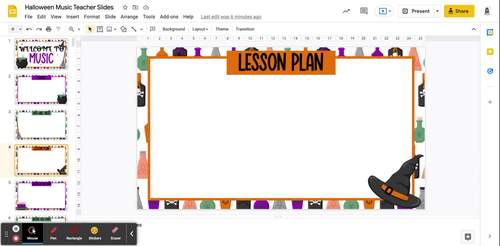 Halloween Music Teacher Slides | Templates by musicpluscoffee | TPT