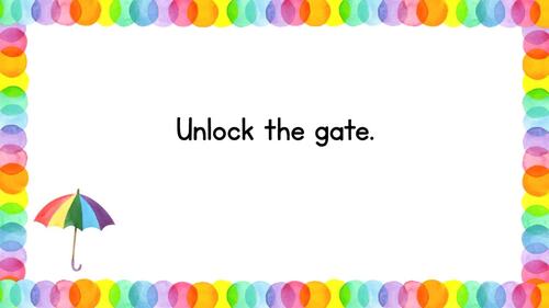 Letter "u" Phonics Alphabet Lesson Slideshow (short vowel sound)