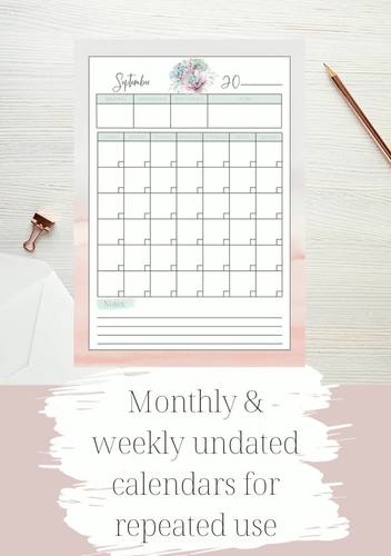 Printable 100 Page Teacher Planner|Lesson Plan Templates|Gradebook|Calendar