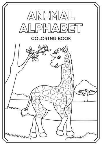 Animals Coloring Pages for Kids | Alphabet Coloring Pages | Kids ...