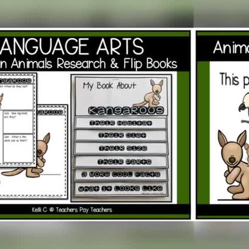 Animals Research Flip Books For Australian Animals by Kelli C | TPT