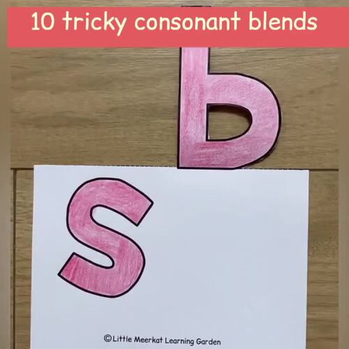 Tricky Consonant Blends Craft & Activity Pack|tr dr st sp sc sk str scr ...