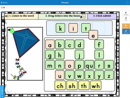 Silent E Magic E Drag and Spell BOOM CARDS BUNDLE | Orton Gillingham