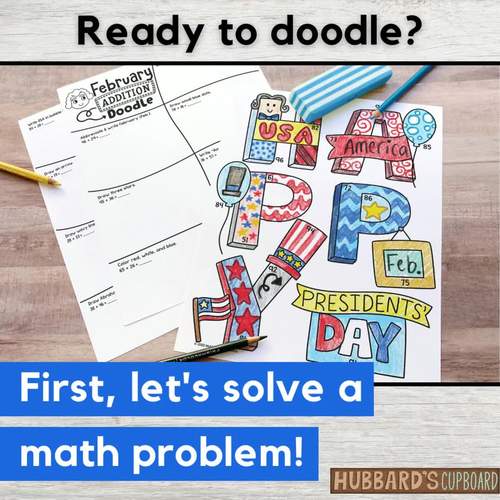 Presidents Day Math - Up to 3-Digit Addition With & W/out Regrouping ...