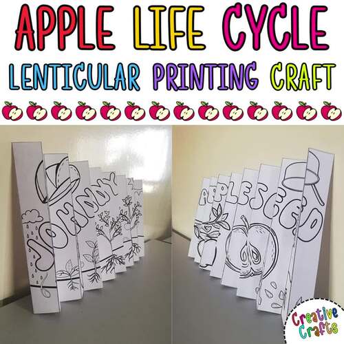 Apple Kinetic Art Autumn Craft Activity: Apple Life Cycle Fall ...